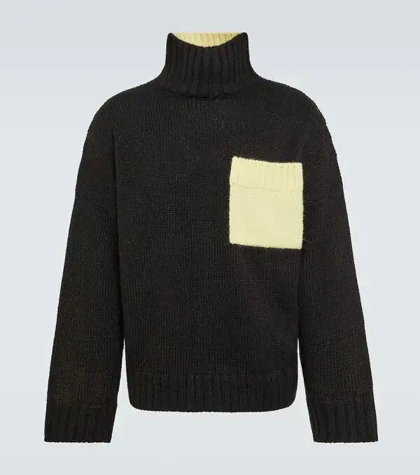 Jw Anderson Wool Turtleneck Sweater In Black 40% Off Editorialist