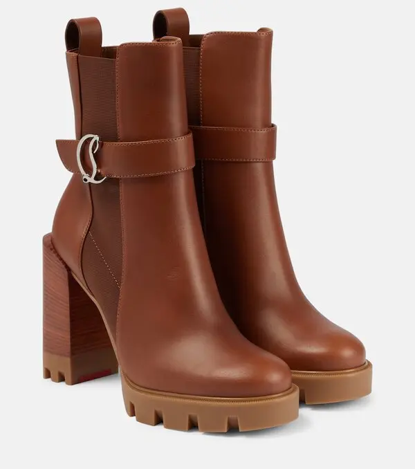 CHRISTIAN LOUBOUTIN Cl Chelsea Lug 100 Ankle Boots