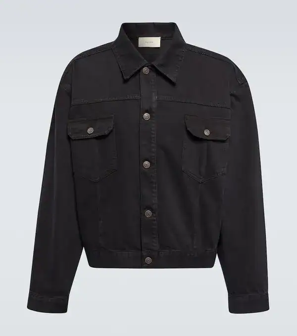 The Row Orson Denim Trucker Jacket - Black | Editorialist