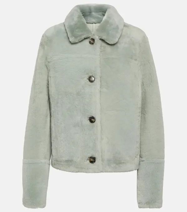 YVES SALOMON Shearling Jacket - Green