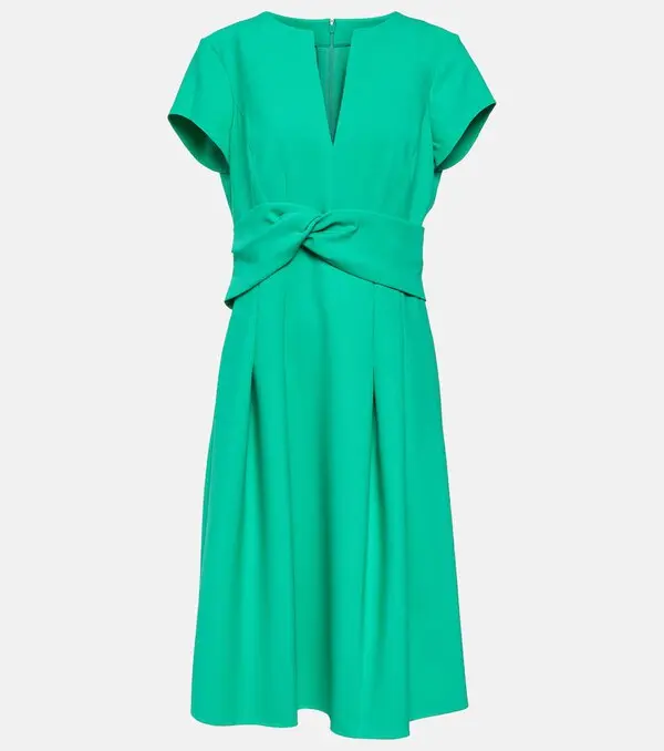 Oscar De La Renta Wool-blend Midi Dress
