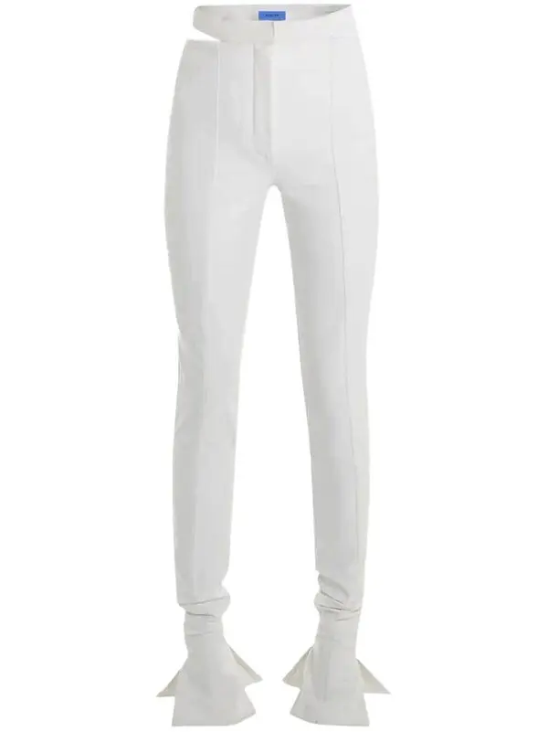 MUGLER Bonded Cut-out Flared Trousers