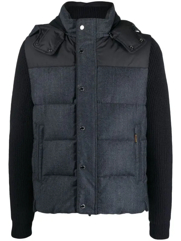 MOORER Detachable-sleeve Padded Jacket