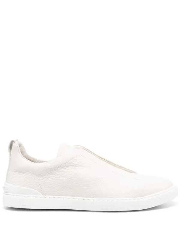 Zegna Triple Stitch Low-top Sneakers - Neutrals