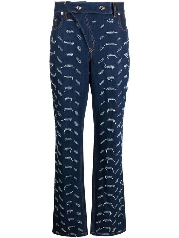 JUNTAE KIM High-waist Bootcut Jeans