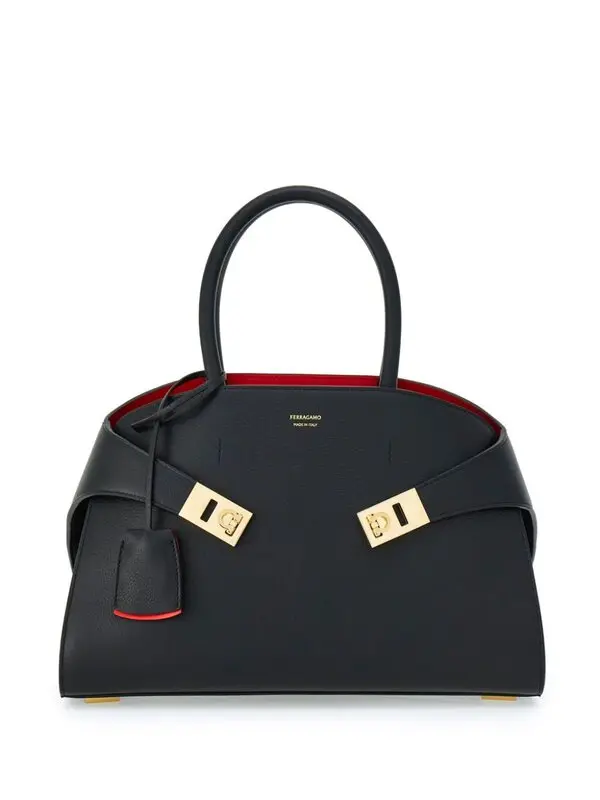FERRAGAMO Small Hug Tote Bag - Black