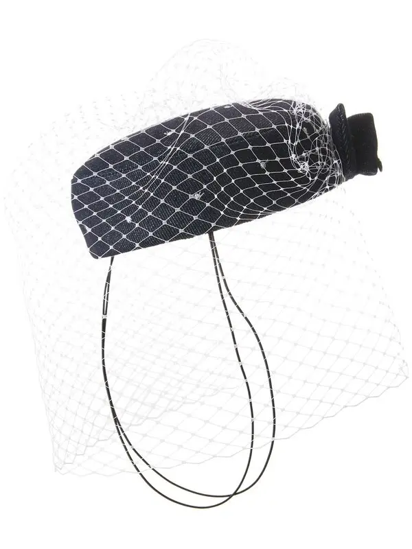 MAISON MICHEL Mini Telma Denim Pillbox Hat