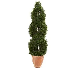 NEARLY NATURAL 4.5' Double Pond Cypress Topiary Nearly Natu Ral