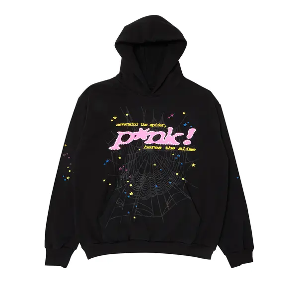 SP5DER P*nk Hoodie - Black