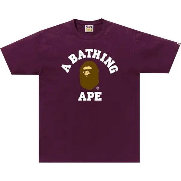 BAPE Online Exclusive College Tee - Purple