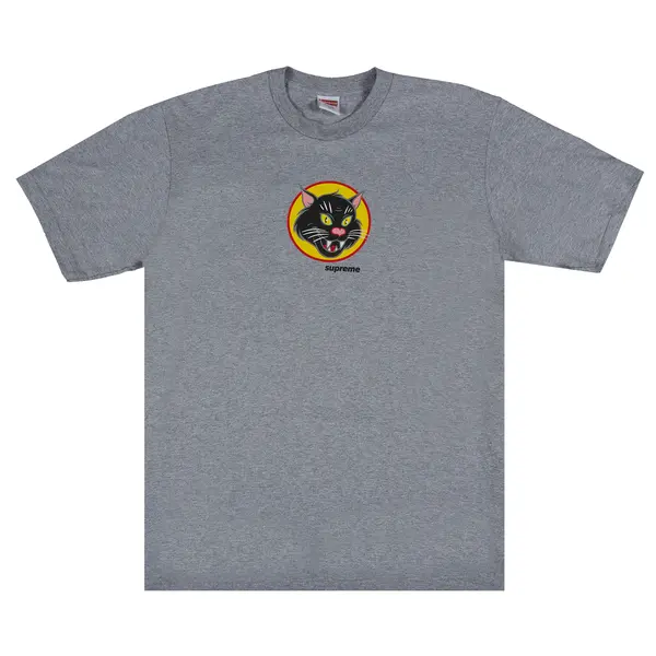 Supreme Black Cat Tee - Grey