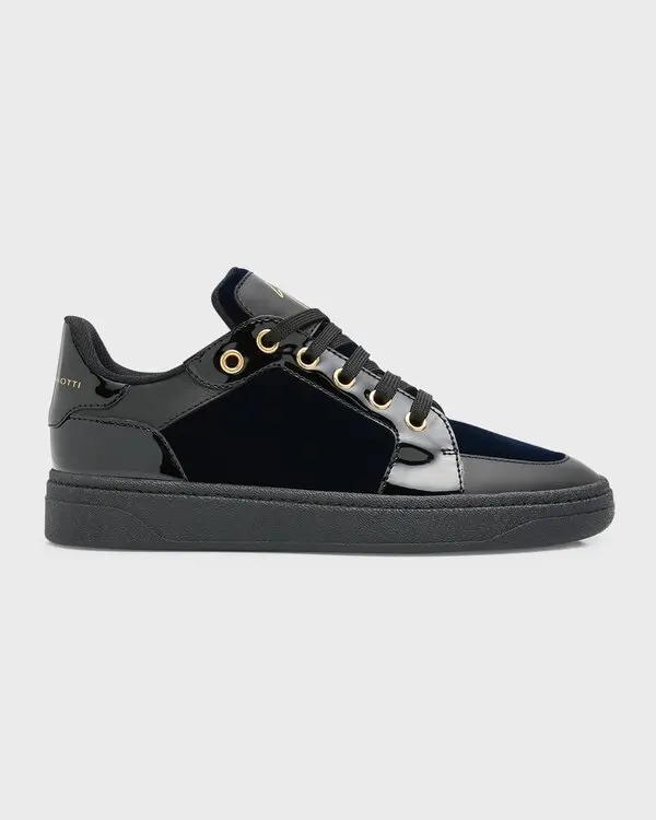 GIUSEPPE ZANOTTI Veronica Low-top Sneakers - Navy/blk