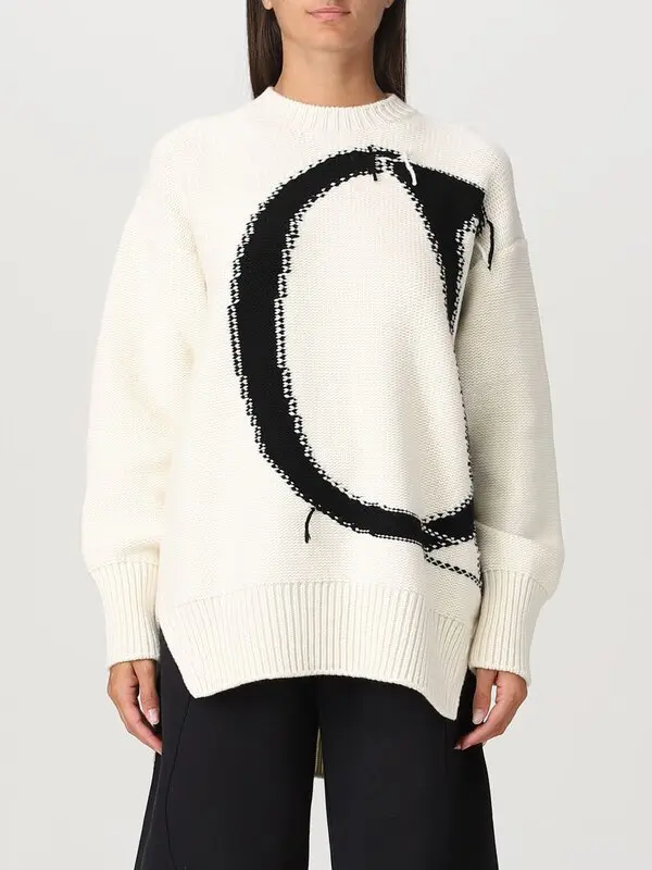Off-White Pullover Sweater - White