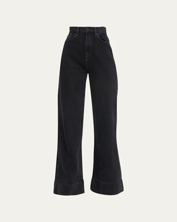TRIARCHY Ms. Onassis Wide-leg Jeans - Loved Blac