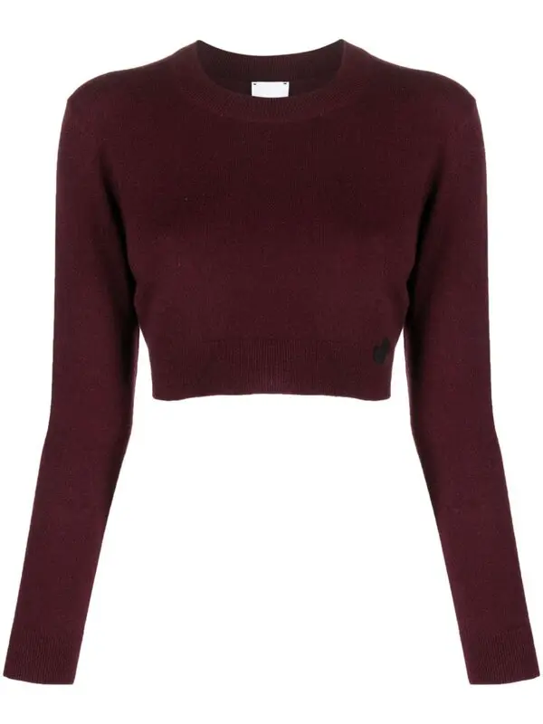 Patou Merino-blend Cropped Jumper