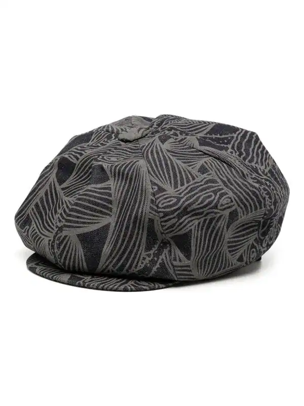Christopher Nemeth Rope-Print Denim Cap - Blue | Editorialist
