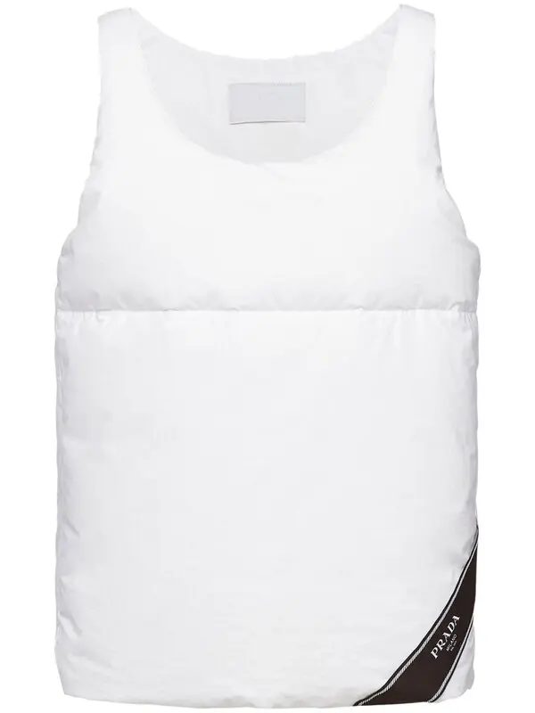 Prada Padded Cotton Vest - White