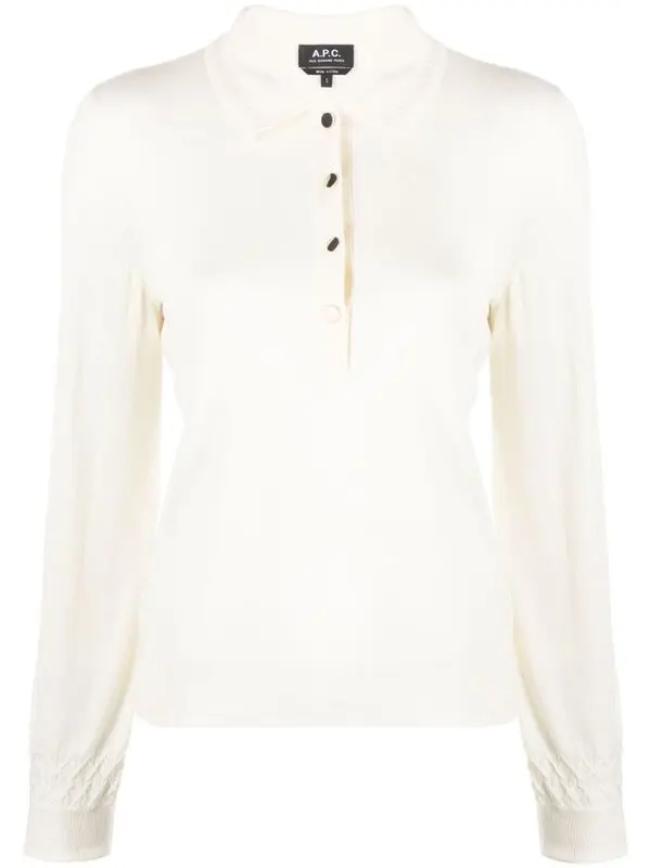 A.p.c. Knitted Polo Top