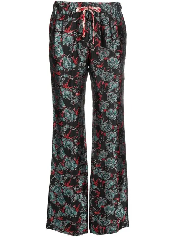 Zadig&Voltaire Pomy Jacquard-pattern Trousers - Black