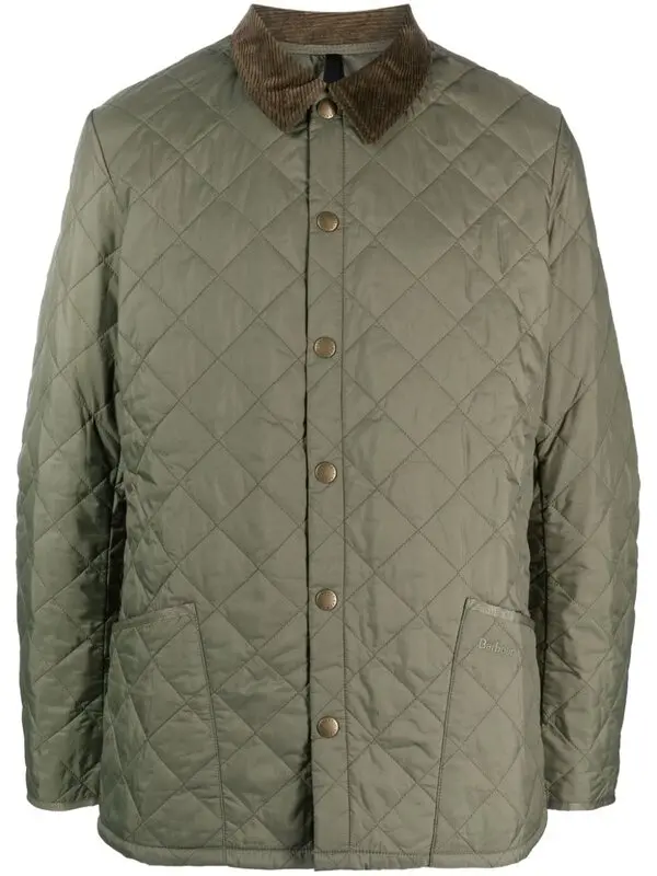 Barbour Corduroy-collar Quilted Jacket