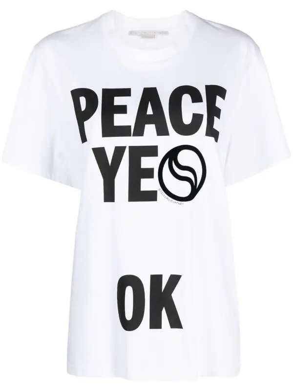 Stella McCartney Slogan-print Cotton T-shirt