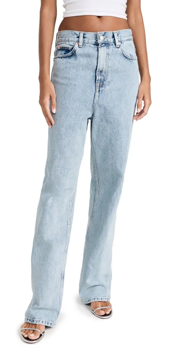 Wardrobe.NYC Denim Low Rise Jean - Blue