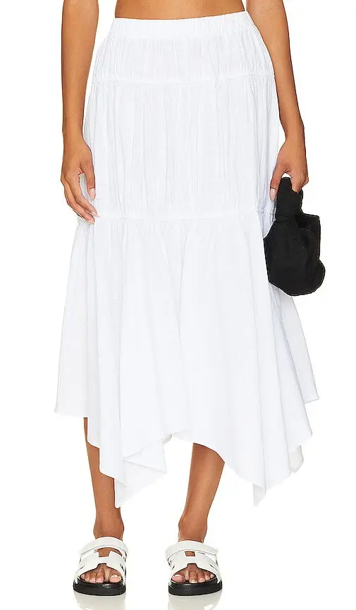 SNDYS Tahlia Maxi Skirt - White