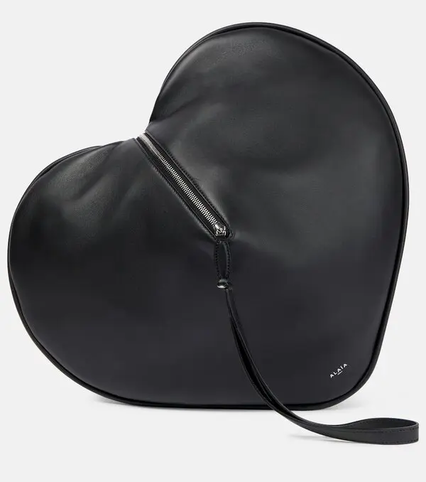 Alaïa Le Cœur Leather Clutch