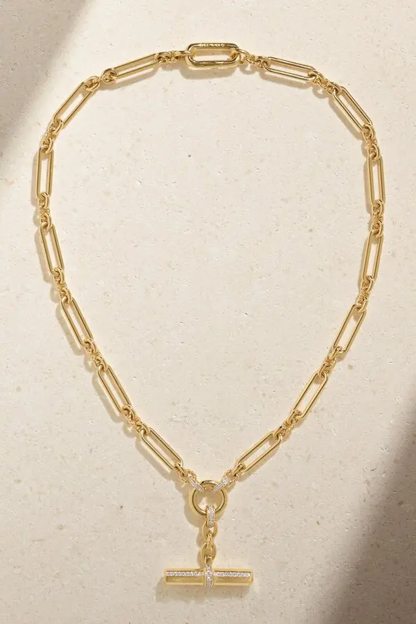 David Yurman Lexington 18-karat Diamond Necklace - Gold