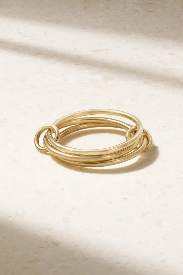 SPINELLI KILCOLLIN Cyllene Set Of Three 18-karat Rings - Gold