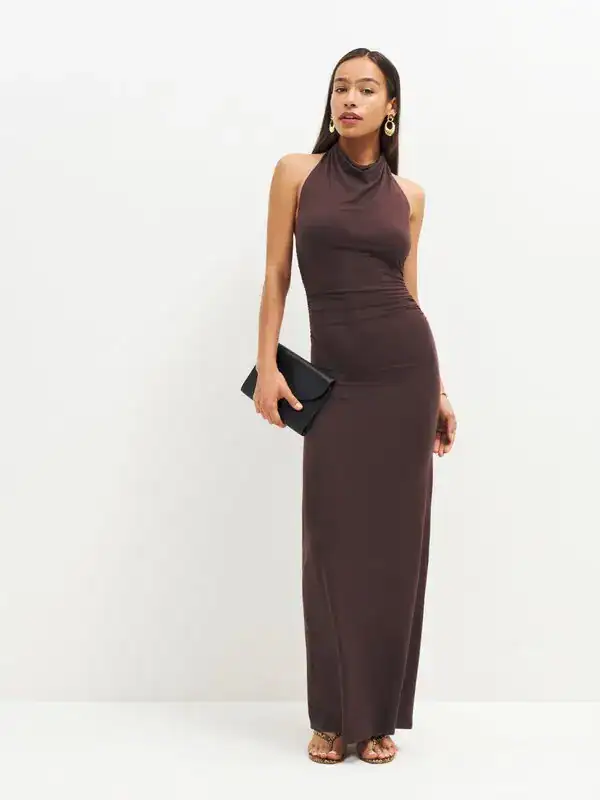 Reformation Jazlyn Knit Dress In Mole - 70% Off | Editorialist
