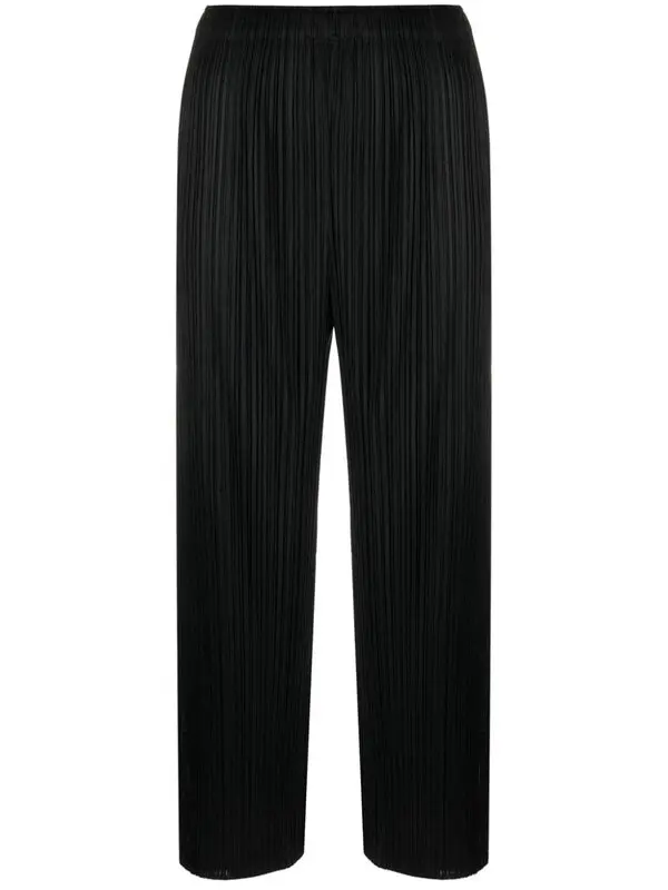 Issey Miyake Cropped Pleated Trousers