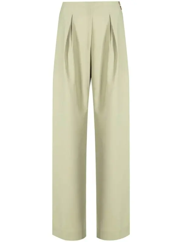 REJINA PYO Reine Pleated Tailored Trousers - Green