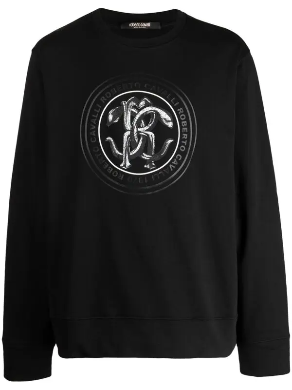 Roberto Cavalli Mirror Snake-print T-shirt
