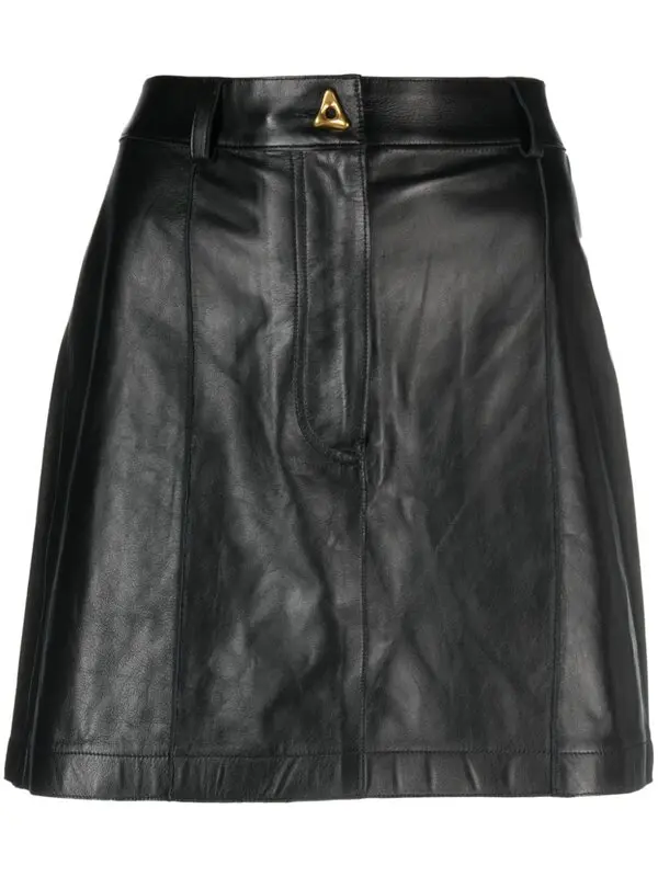 AERON Rudens Leather Mini Skirt