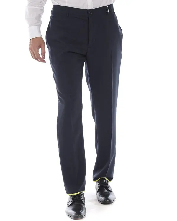 DANIELE ALESSANDRINI Caluria Bias Trousers - Blue