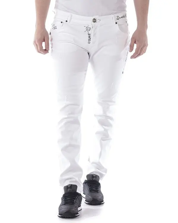 DANIELE ALESSANDRINI Jeans Trouser - White