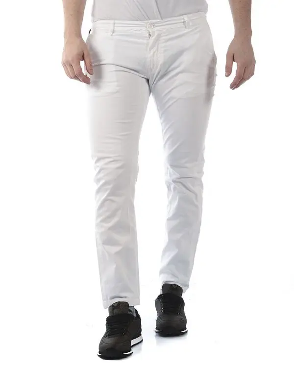 DANIELE ALESSANDRINI Trousers Straight - White