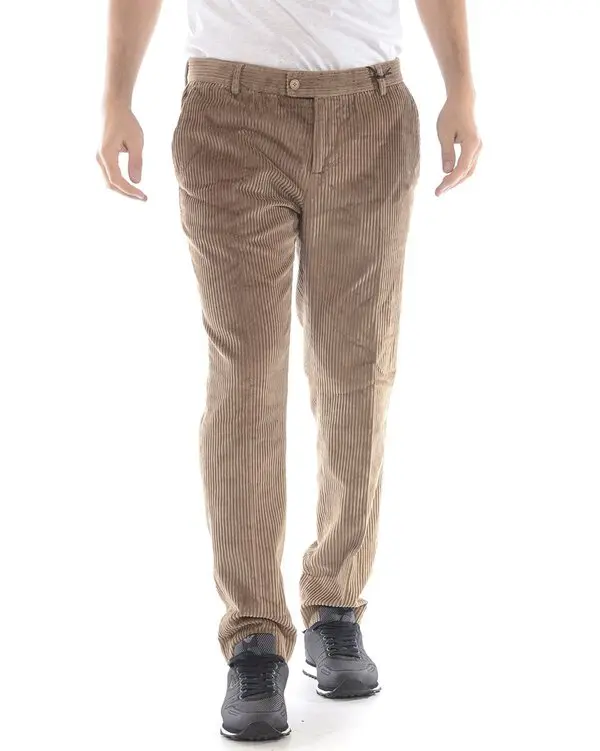 DANIELE ALESSANDRINI Conte Slim Trousers - Brown