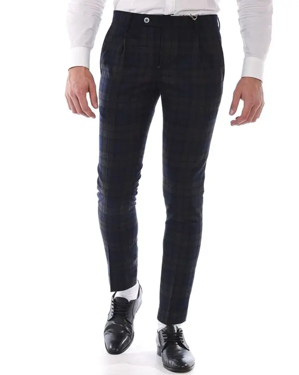 DANIELE ALESSANDRINI Foam Trousers - Blue