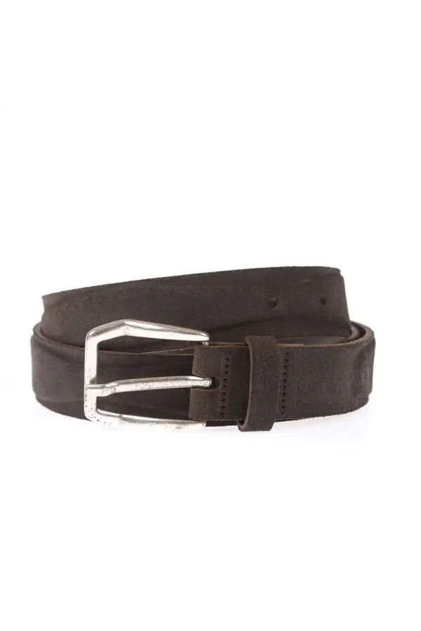 DANIELE ALESSANDRINI Leather Belt - Brown