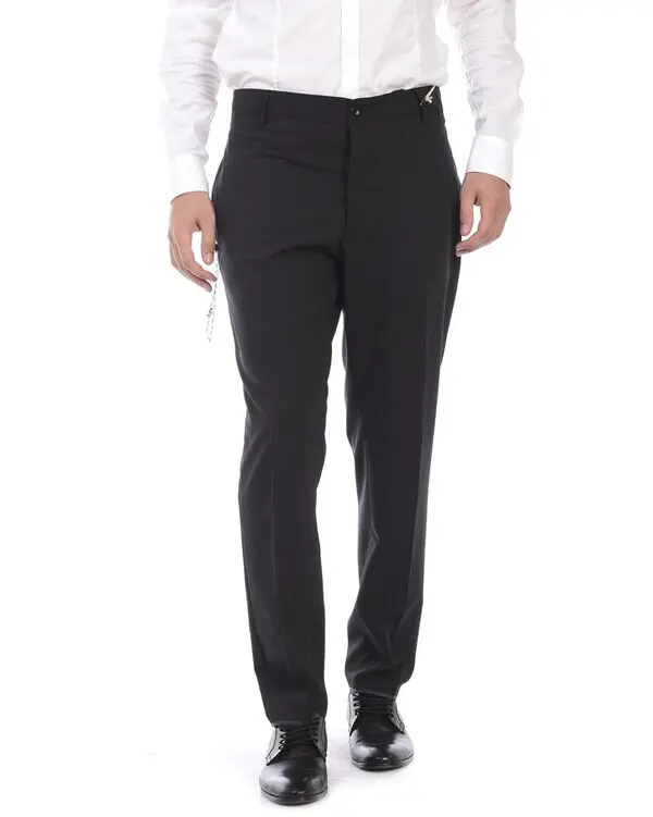 DANIELE ALESSANDRINI Trousers Caluria Bias - Black