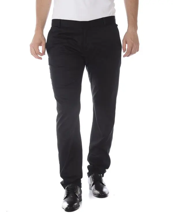 DANIELE ALESSANDRINI Slim Fit Trousers - Black