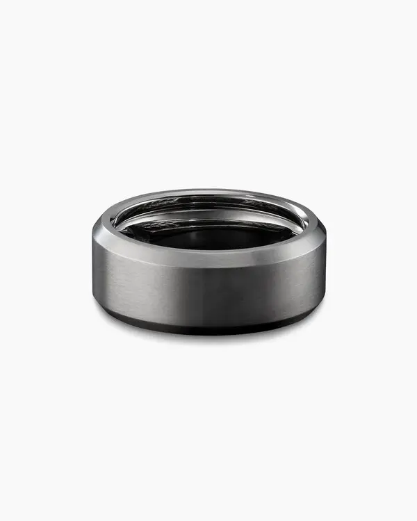 David Yurman Streamline Beveled Band Ring - Grey Titanium