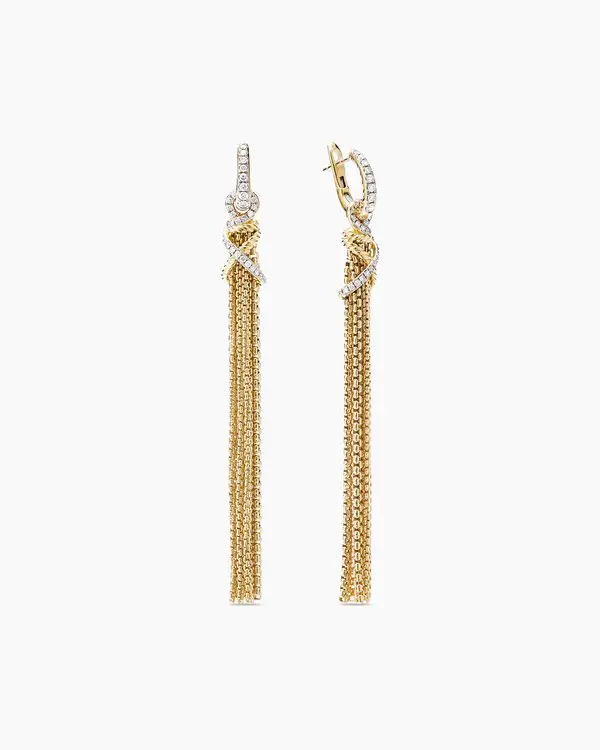 David Yurman Helena Chain Tassel Earrings