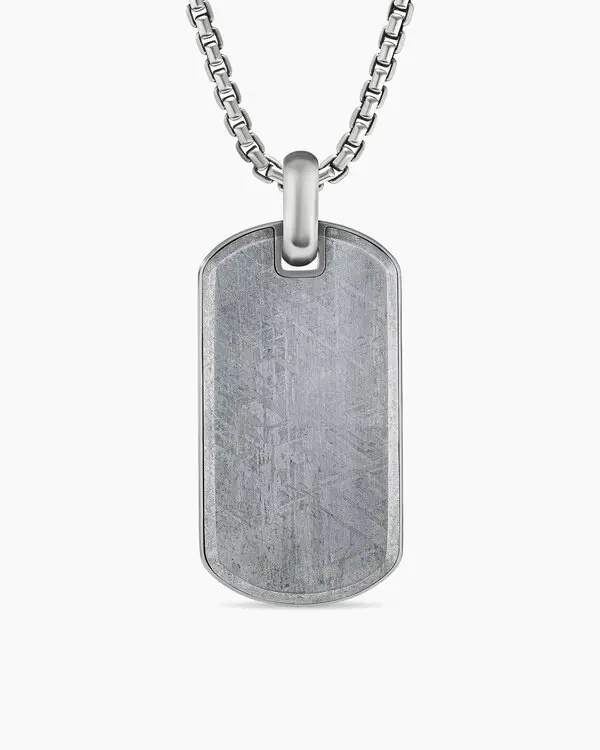 David Yurman Chevron Tag - Meteorite