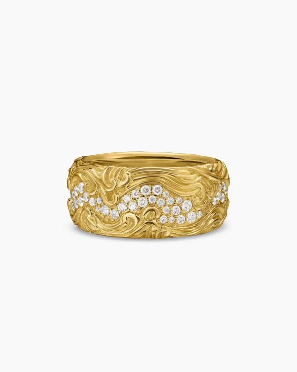 David Yurman Waves Band Ring - Diamond