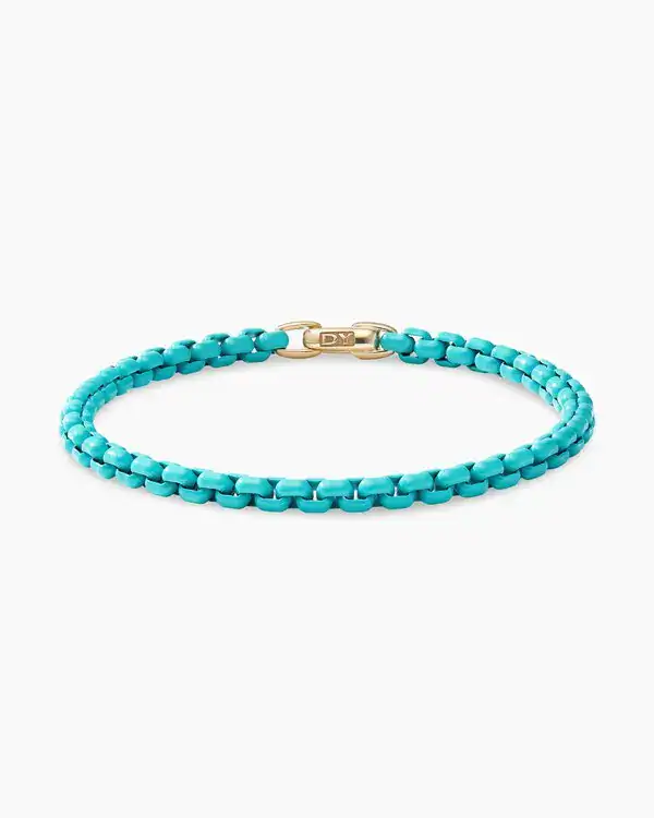 David Yurman Dy Bel Aire Color Box Chain Bracelet In Acrylic With 14k ...
