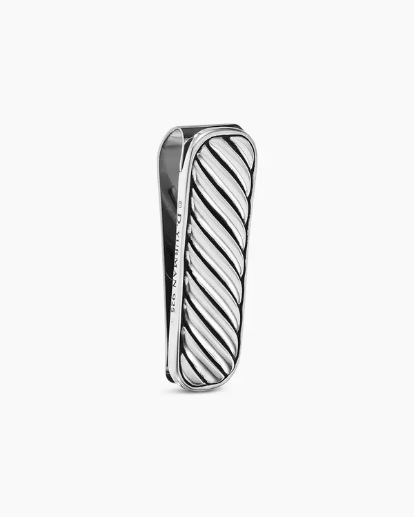 David Yurman Cable Money Clip In Sterling Silver