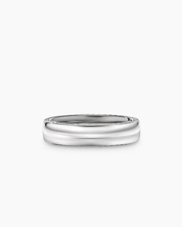 David Yurman Streamline® Band Ring - 18k White Gold